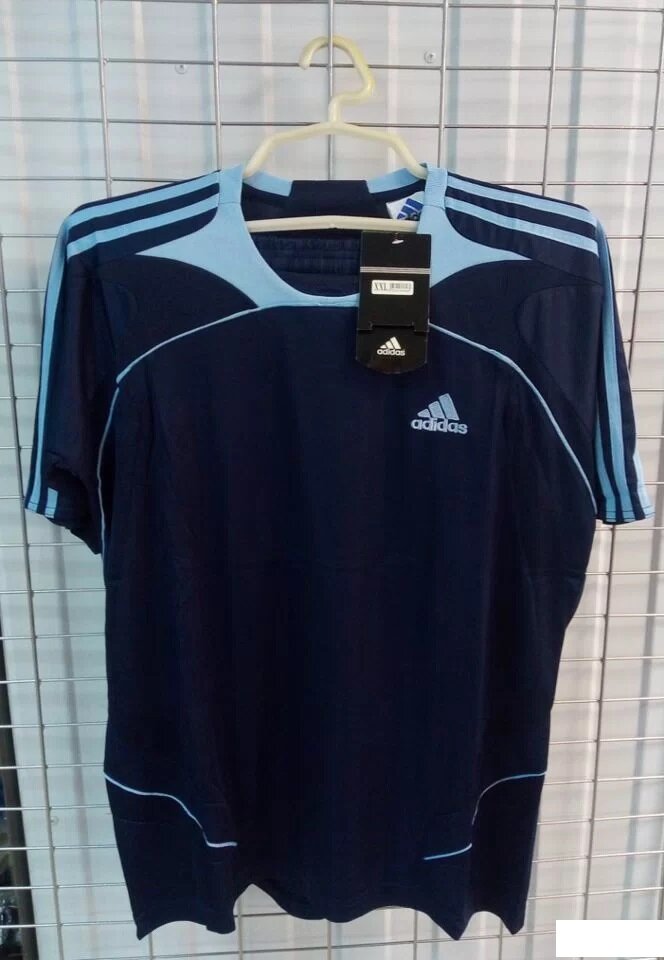 ADIDAS размер 2XL ( русский 50 маломерка ) Футбольная форма ( майка + шорты ) Темно-синяя