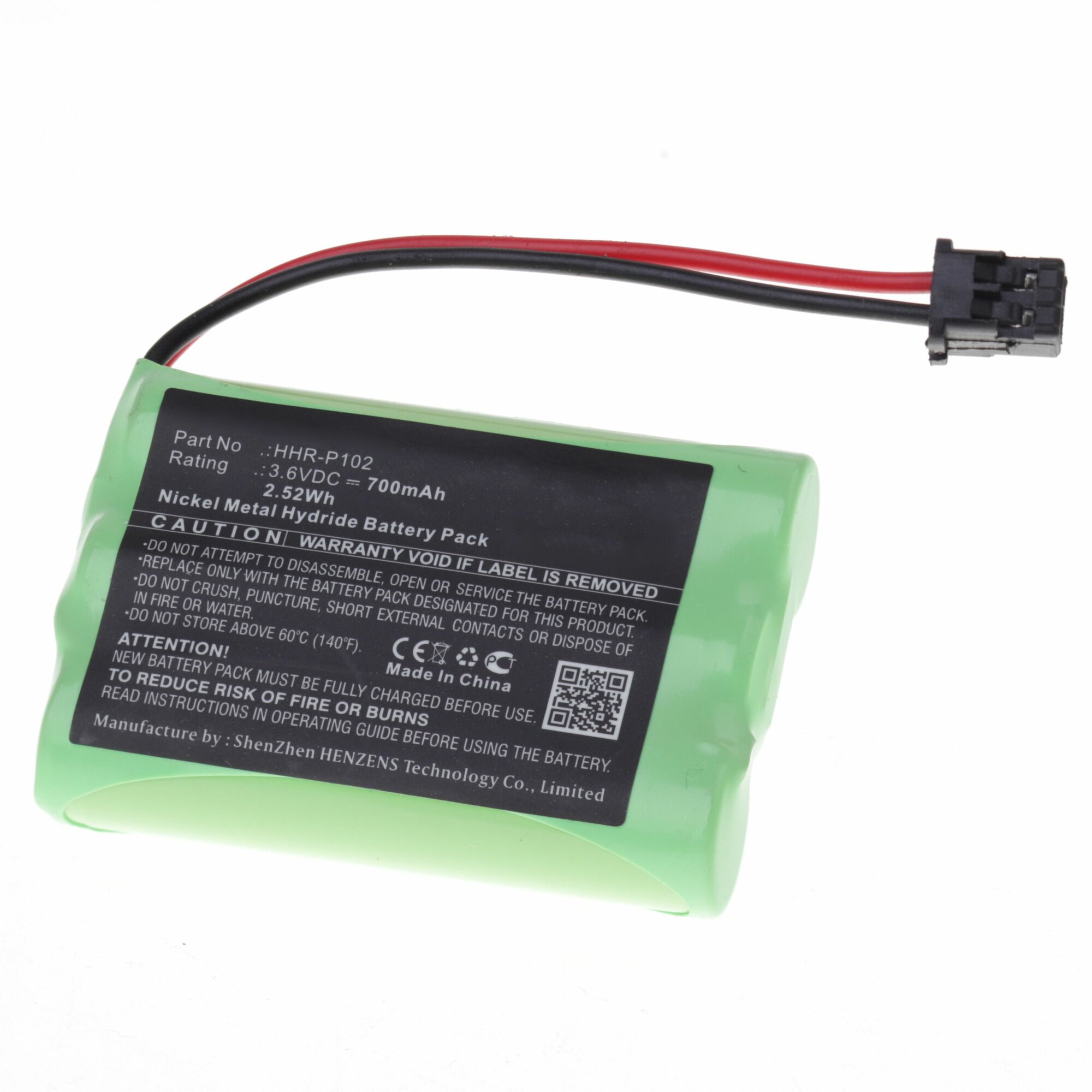 Аккумулятор iBatt 700mAh для радиотелефонов Panasonic KX-TC1225 (HHR-P102)