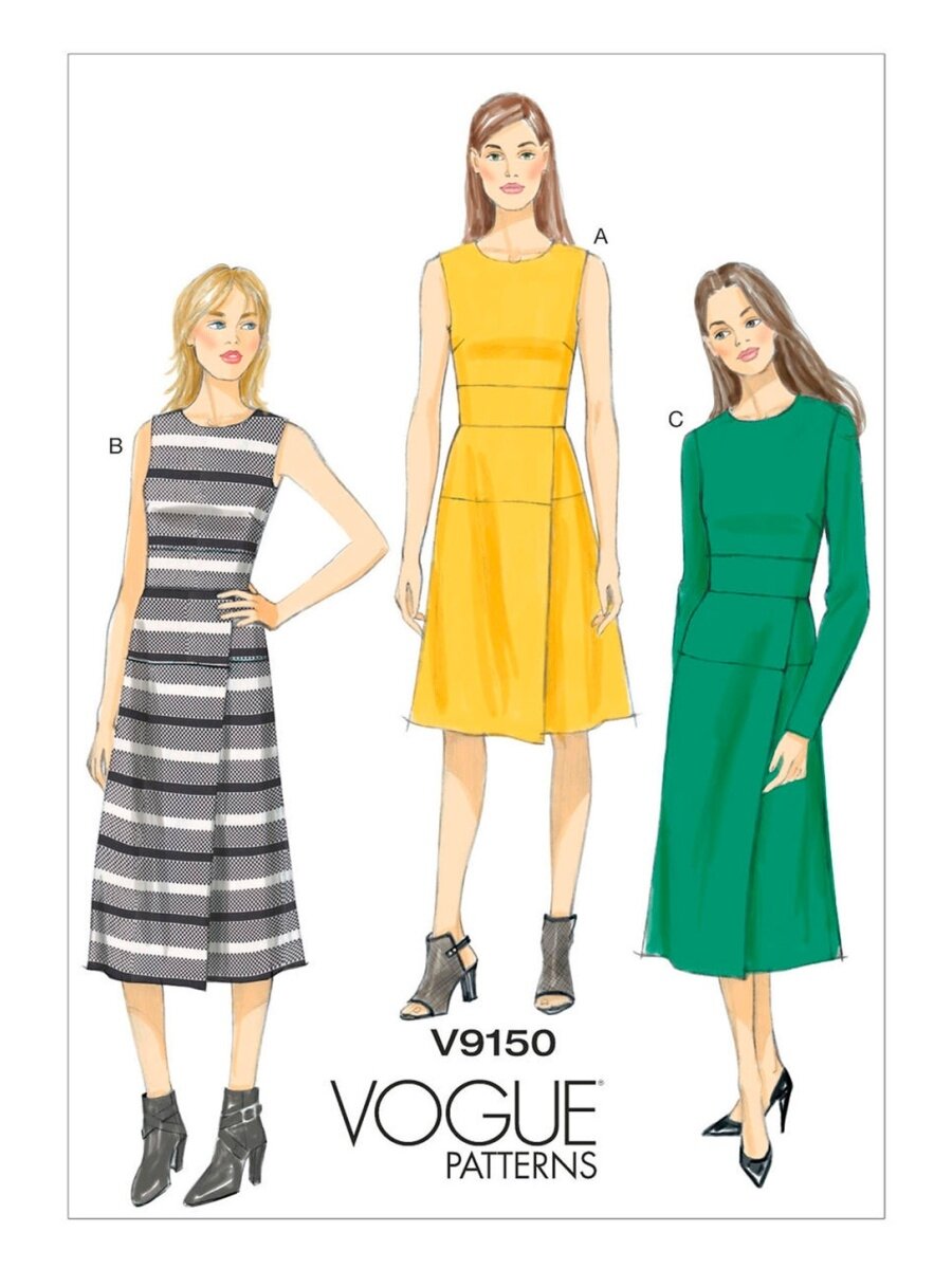Выкройка VOGUE №9150 Платье