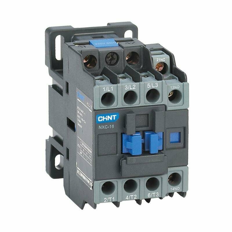 Контактор модульный CHINT NXC-16 16А катушка 220 В AC 1НО+1НЗ AC-3 R