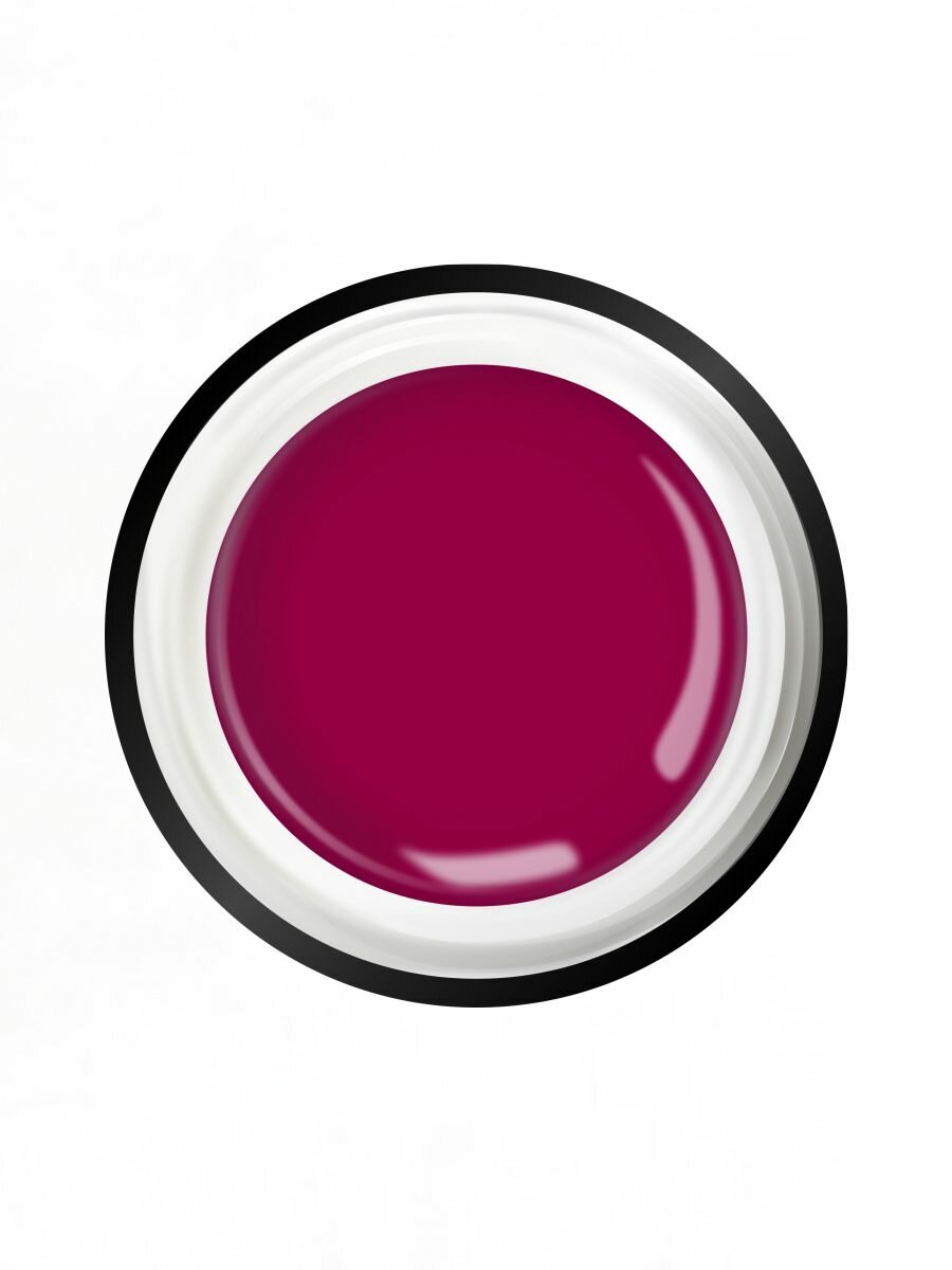 Nail Club Гель-краска с липким слоем красная GO-34 Merry, 5 мл.