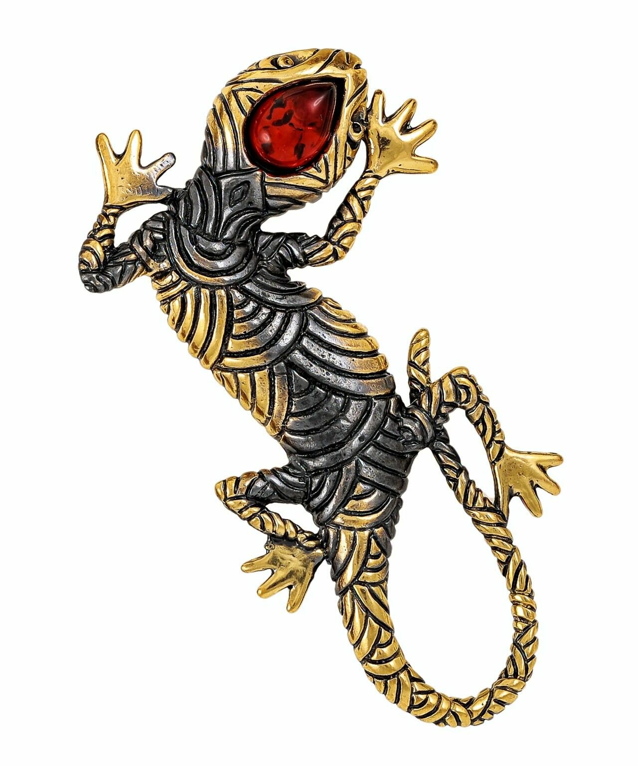 Брошь, янтарь