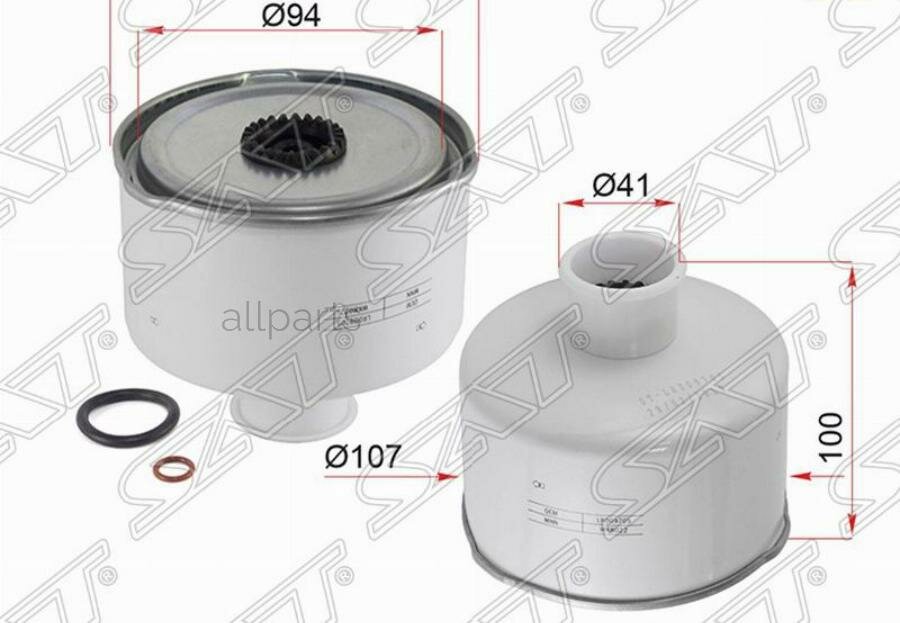 SAT ST-LR009705 Фильтр топливный Land Rover Discovery 04-17 / Range Rover Sport 05-13