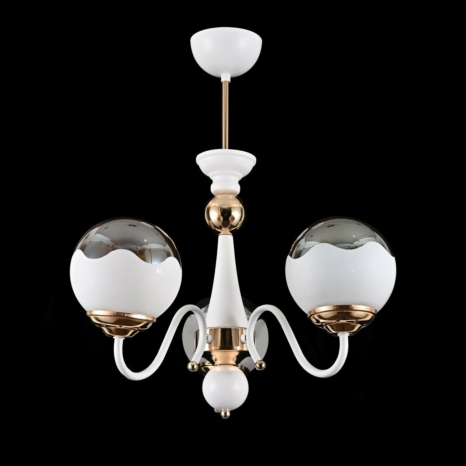 Люстра классическая 13160/3WT+FGD WT+TEA ЭкономСвет