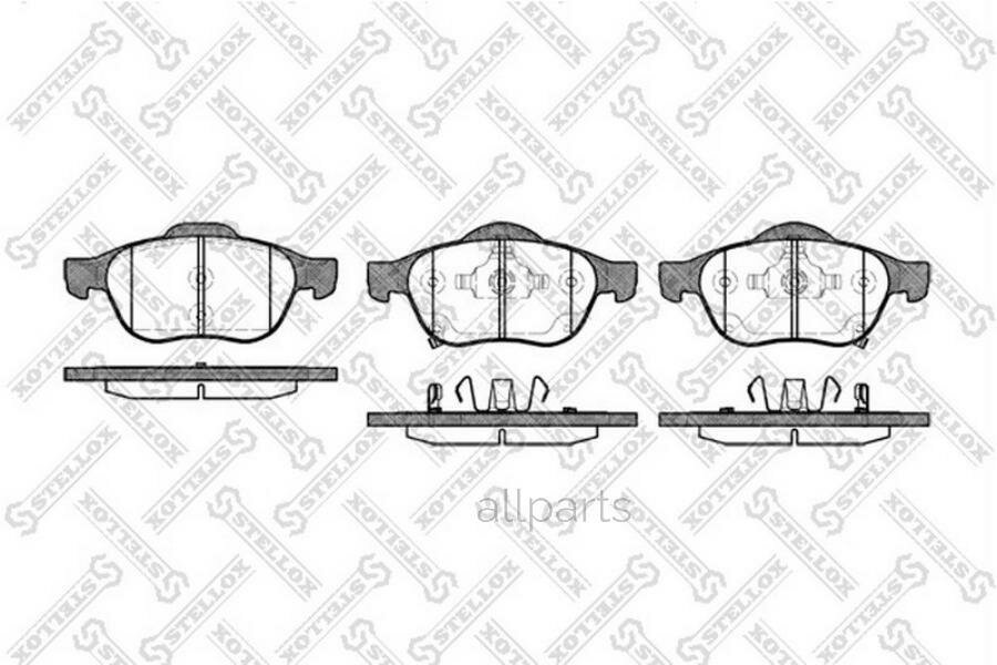 STELLOX 1065002SX 1054 02=D2236M-01 [0446505090] ! колодки дисковые п.\ Toyota Avensis 1.6-2.0 D-4D 00-03