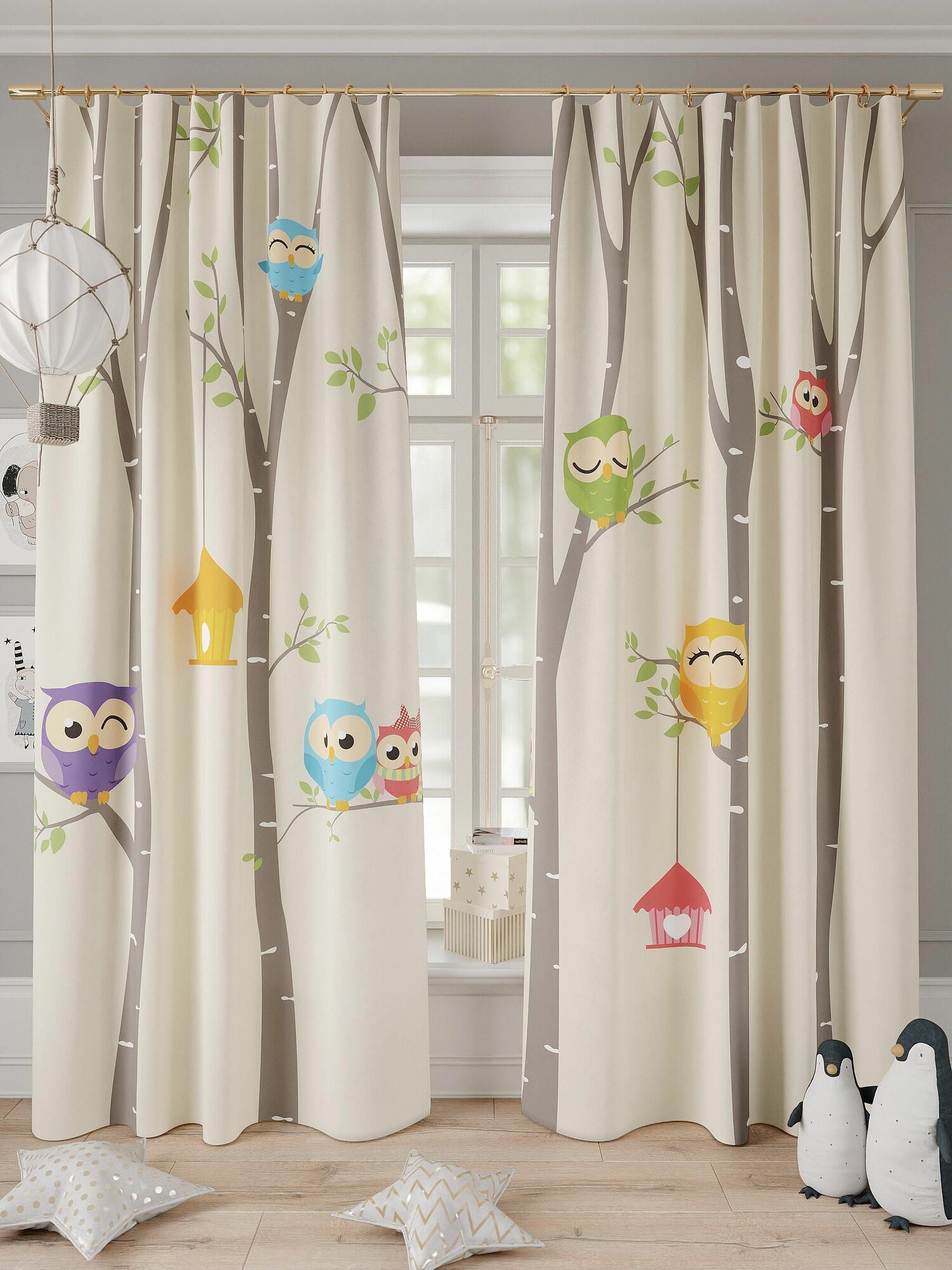 Комплект штор для детской Comfy Way 150х260 см / шторы в комнату 2 шт / Лафина