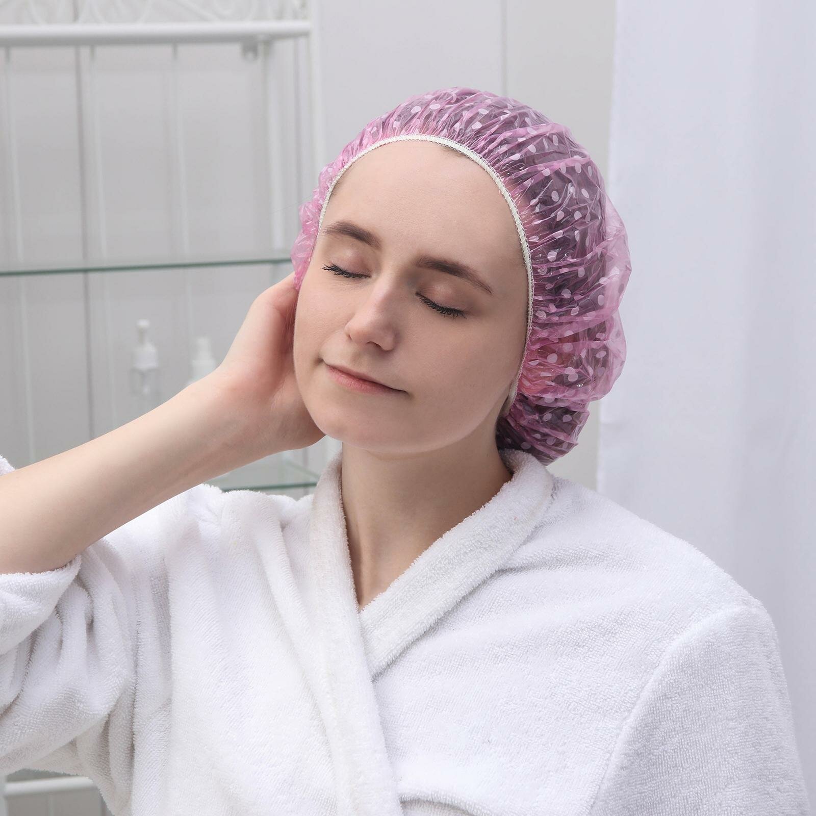 Набор шапочек для душа Доляна, 12 шт, микс