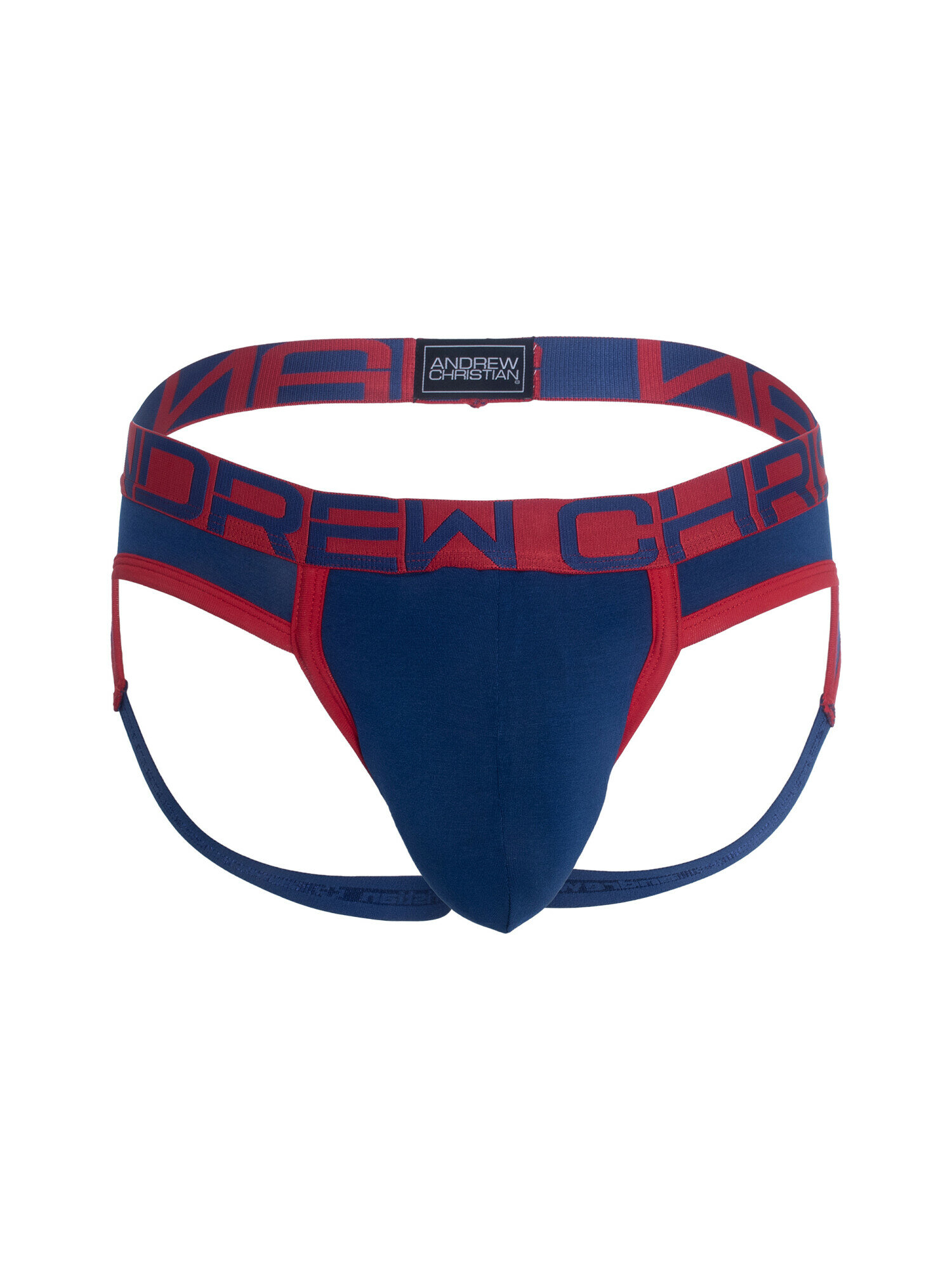 Трусы-джоки "Show-It CoolFlex Modal Frame Jock - Navy" / Andrew Christian / Синий / Размер M