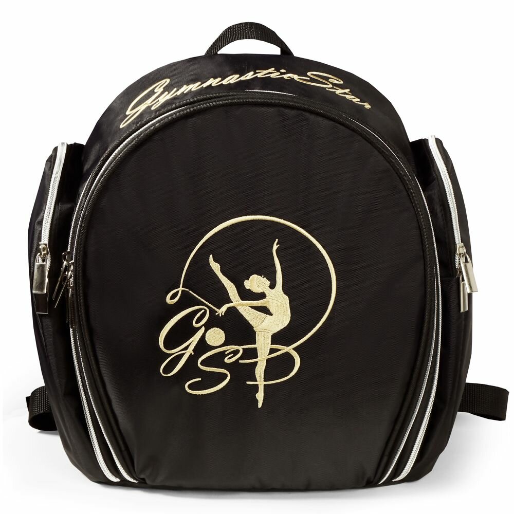 Рюкзак для художественной гимнастики 220-GS с вышивкой Черный