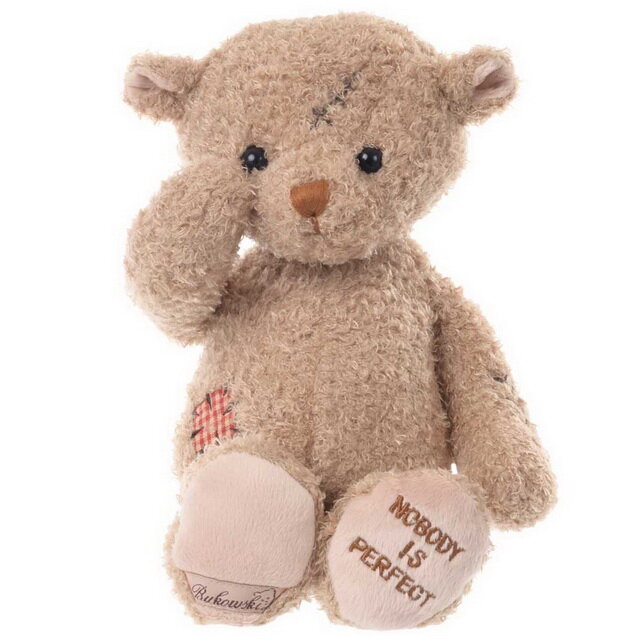 Мягкая игрушка Медвежонок - Nobody is Perfect 25 см, Barbara Bukowski, Bukowski, 0113WAA11-00121