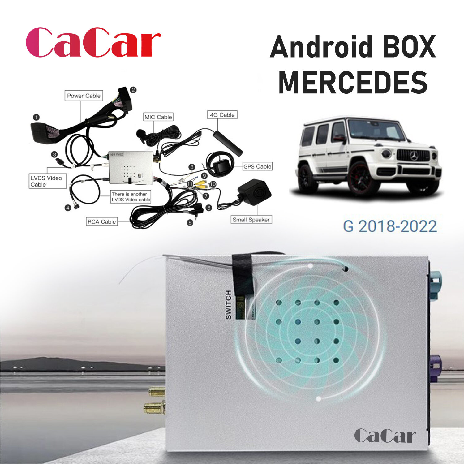 Андроид блок + Carplay/Android Auto для Mercedes G
