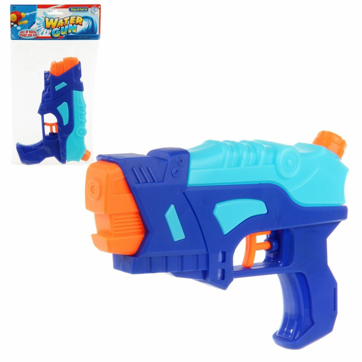 Водный пистолет бластер автоматический, 22 см, 180 мл, Veld Co / Водяная пушка / Детское оружие с водой