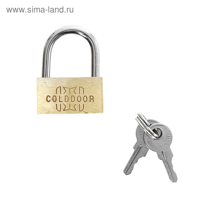 Замок навесной, тип 1, 26х35 мм, 2 ключа, 754863