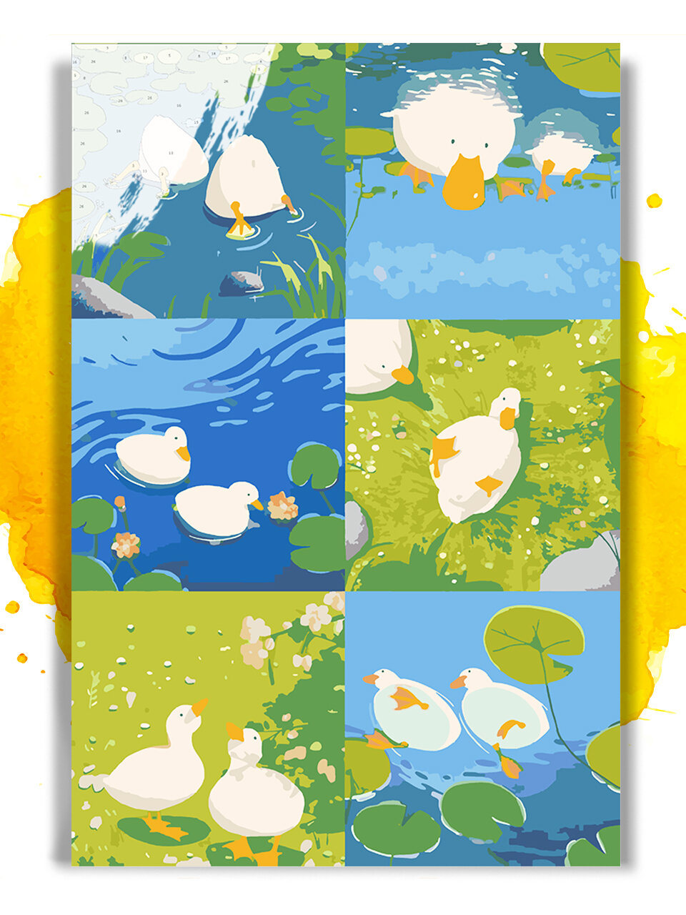 Картина по номерам на холсте Утки, 40 х 60 см