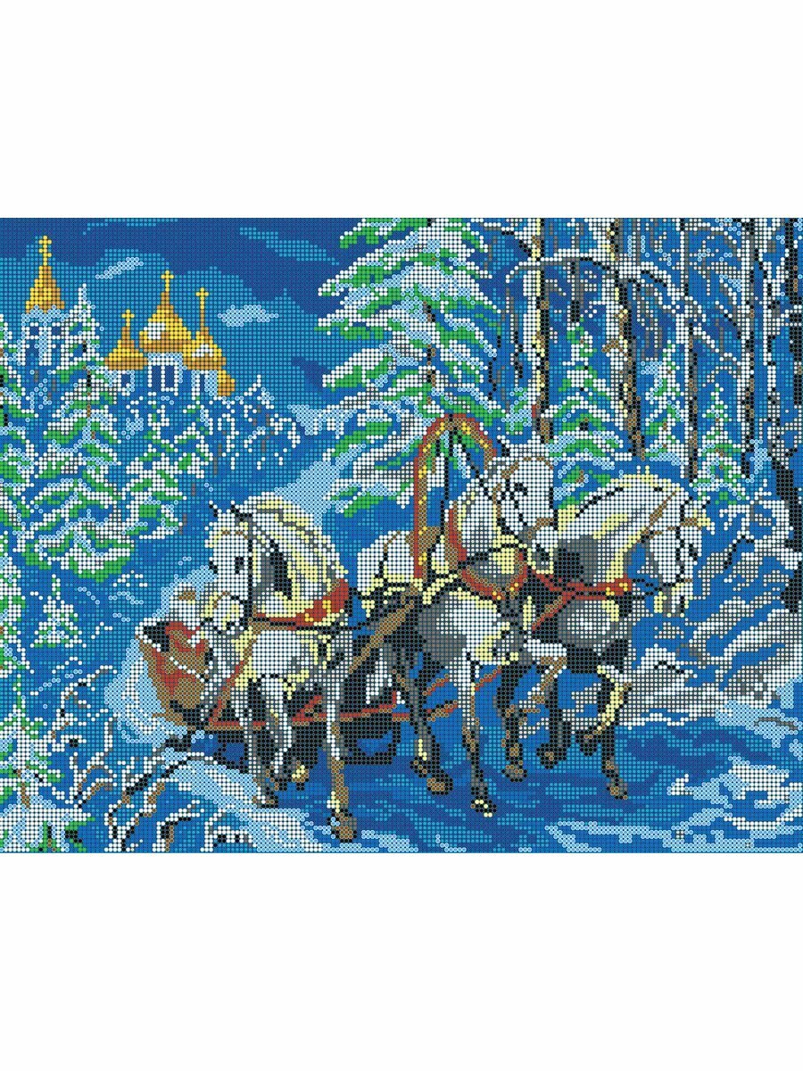 Набор для вышивания бисером 30*38 см