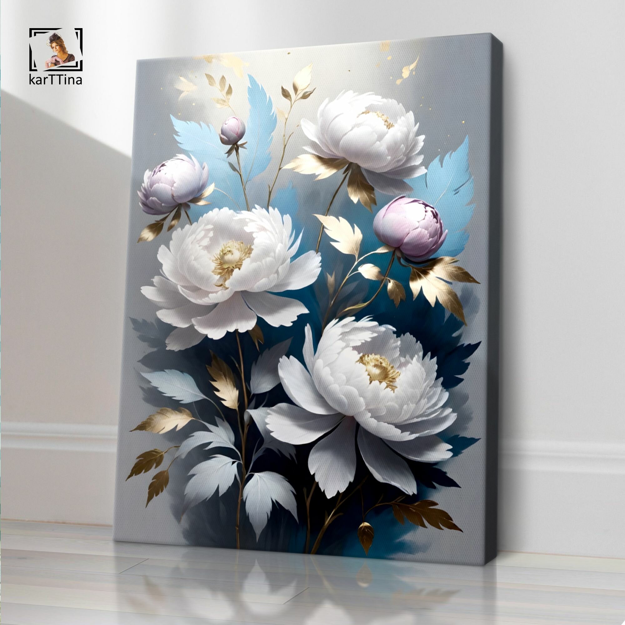 Картина на стену, интерьерная "Цветочная композиция №6" 30х40 см