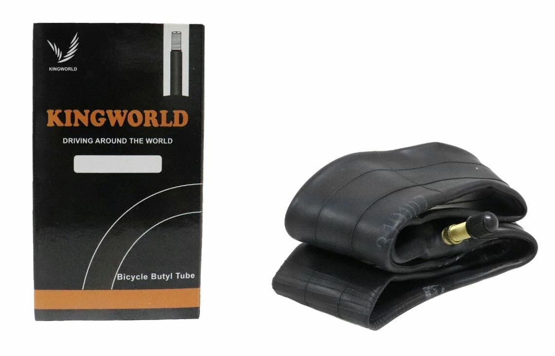 Велокамера 12"х2,55 (12 1/2х2 1/4) Kingworld, TR4, A/V, бутиловая (премиум качество)
