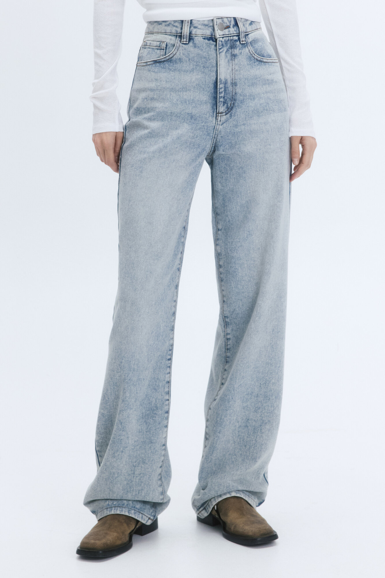 Джинсы широкие Basic 