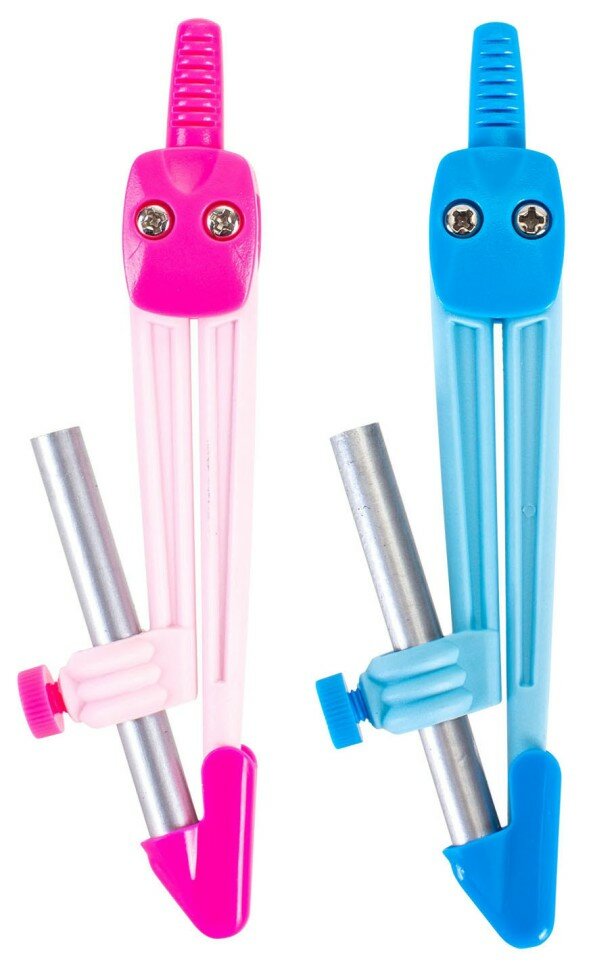 Циркуль для черчения Deli E8621 корпус ассорти металл