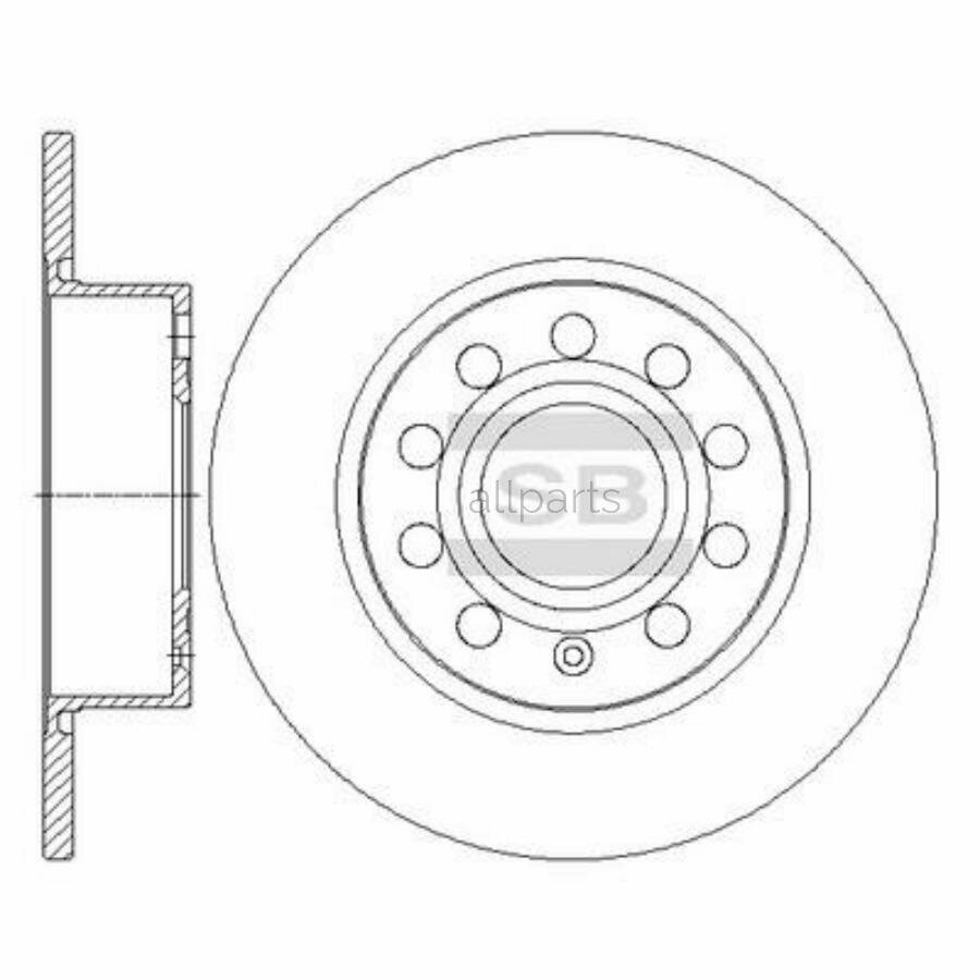 SANGSIN BRAKE SD5406 Тормозной диск
