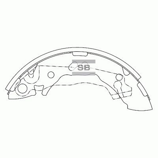 HI-Q SA096 (5830502500 / 5830502500 / 5830502A00) sa096sns 4117 01 колодки барабанные з.\ atos / atos prime all 01-03