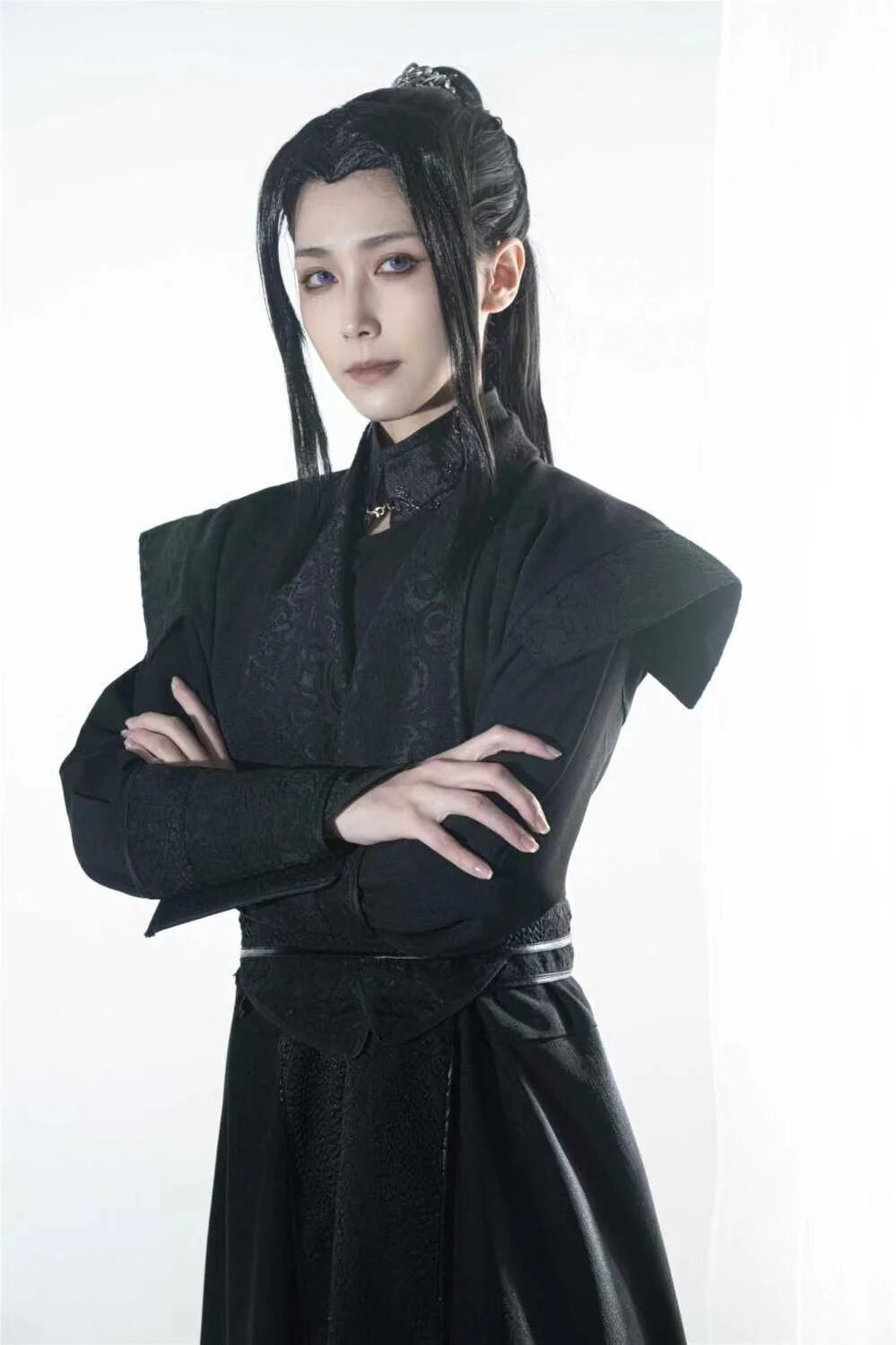 Мужской черный Ханьфу костюм, clothing set