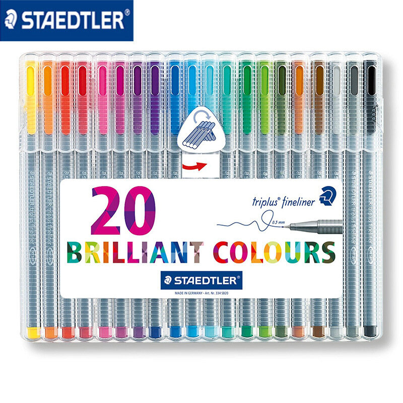 Гелевая ручка STAEDTLER STAEDTLER 334 SB20, треугольная, 20 цветов