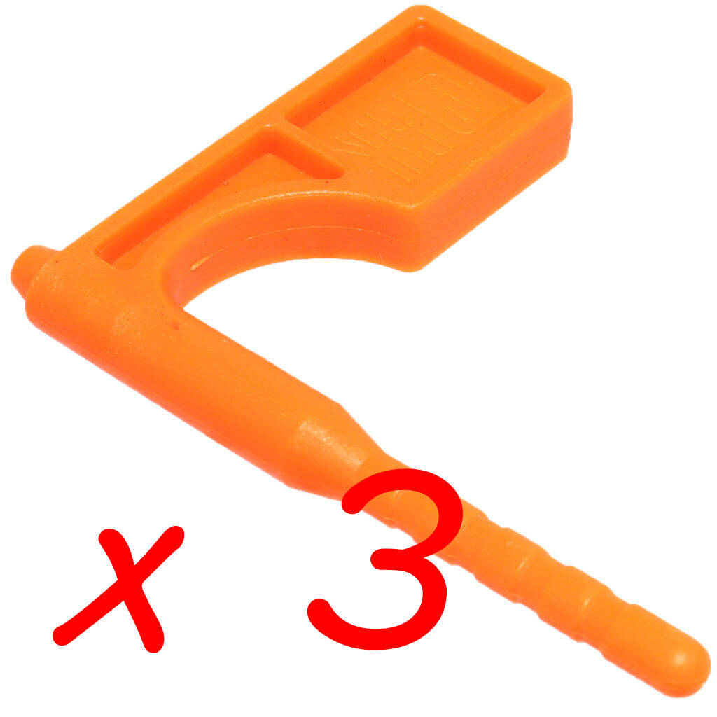 Флажок безопасности Pufgun, 3 штуки / Оранжевый (Orange)