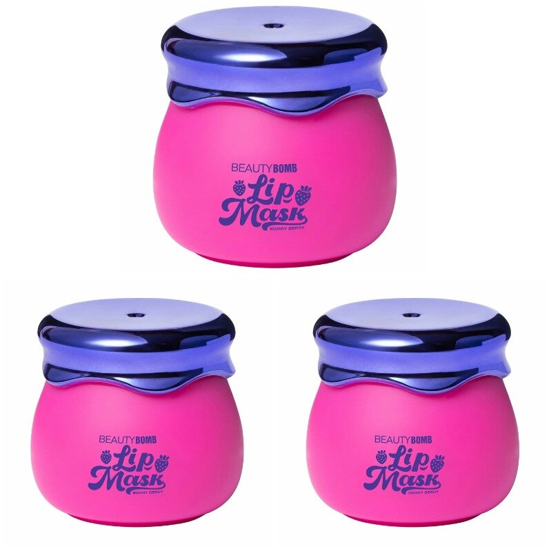 Маска для губ Beauty Bomb Merry Berry тон 02, 5мл, 3 шт