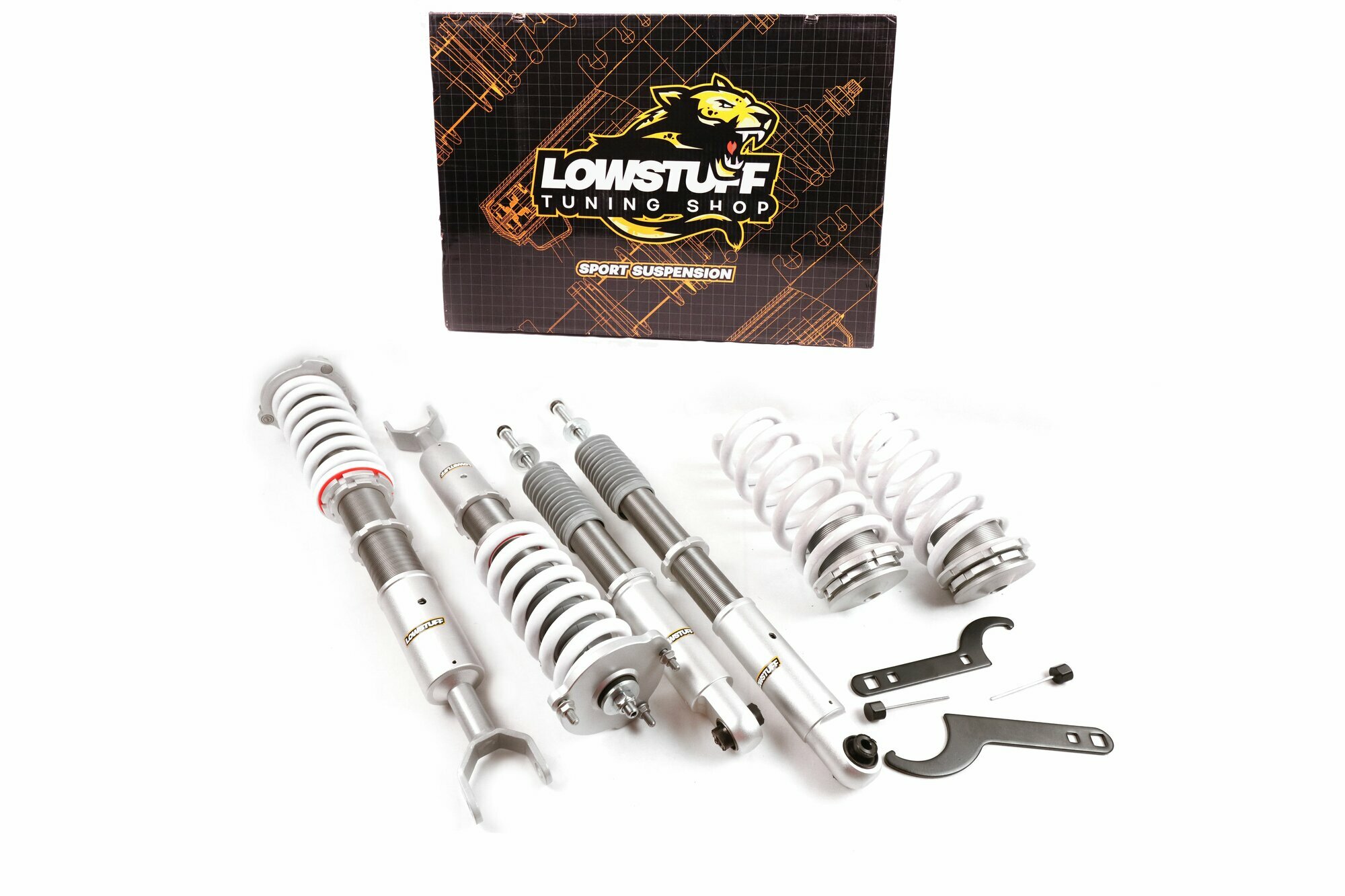 Mercedes Benz W211 RWD Винтовая подвеска LOWSTUFF EVO-4 фултап койловеры с регулировкой высоты и жесткости LSCSMB204