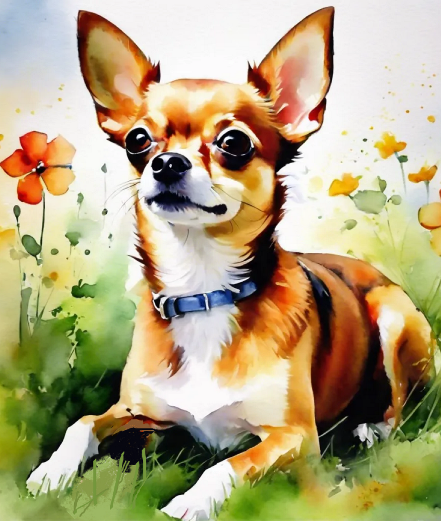 Картина по номерам "Чихуахуа" 40х50 см, хлопковый холст на подрамнике, акрил, АртТойс