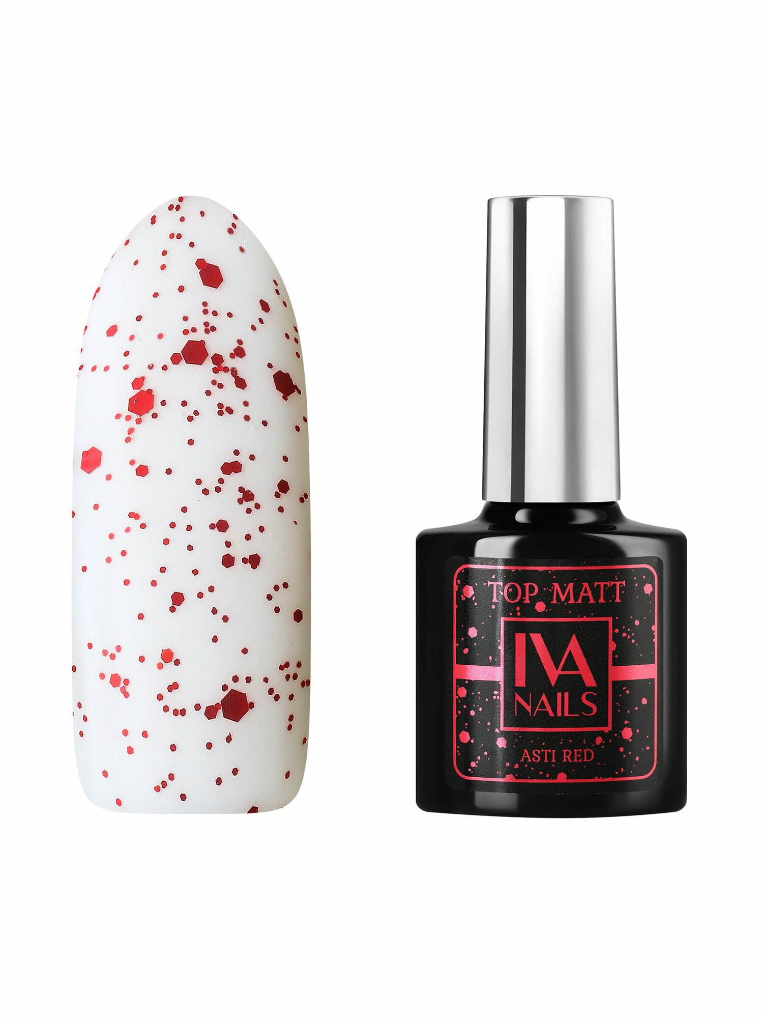 Топ IVA nails, Asti Red (8ml)