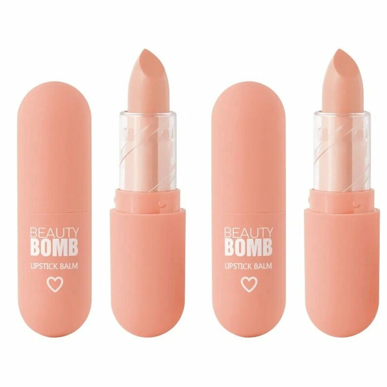 Помада-бальзам для губ Beauty Bomb Color Lip Balm тон 03, бежевый, 4 г, 2 шт