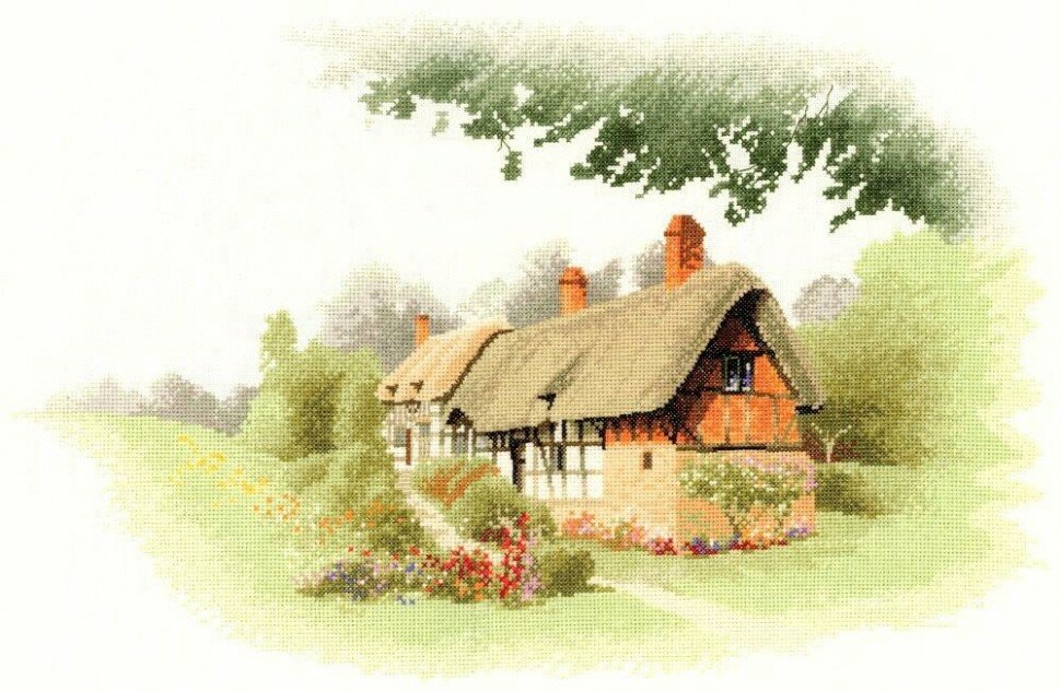 Схема для вышивания Heritage #JCAC922C Anne Hathaway's Cottage (Коттедж Энн Хэтэуэй)