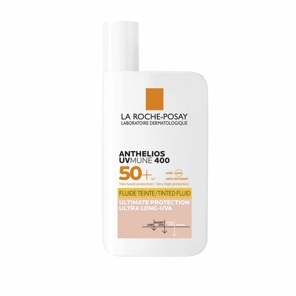 Флюид для лица солнцезащитный тонирующий SPF50+/PPD42 Anthelios UVMune 400 La Roche Posay/Ля рош позе фл. 50мл