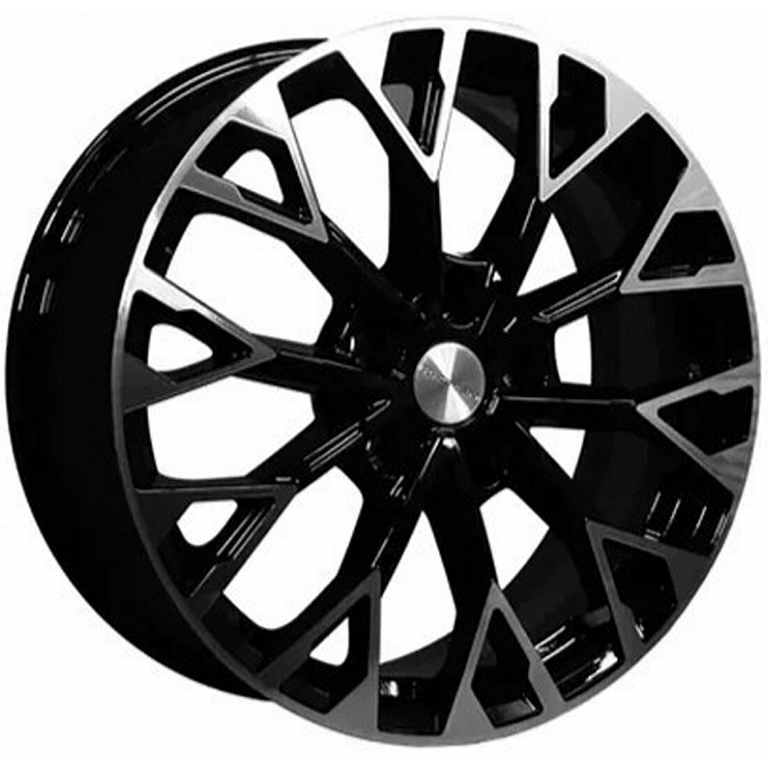 Колесный диск Khomen Wheels KHW1718 7x17 5x110 ET46 63,3 Black-FP литой для автомобиля