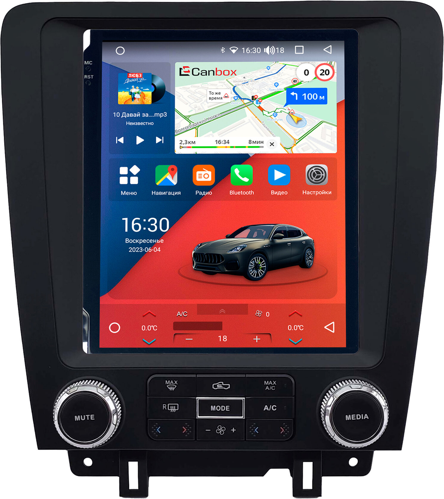 Штатная магнитола Ford Mustang 5 2009-2014 Canbox H-Line (Tesla) 9.7" 4/64 5623-1312-230 Android 10 (4G-SIM, DSP, QLed)