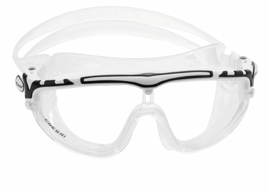 Очки Cressi SkyLight-Прозрачные линзы, белый-черный