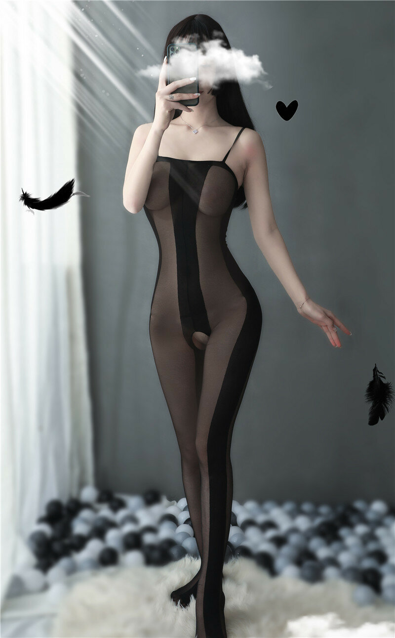 Сексуальный боди с открытой промежностью, жаккардовые чулки, комплект боди, сексуальные длинные носки в стиле аниме, сексуальные рваные чулки для женщин. 8858