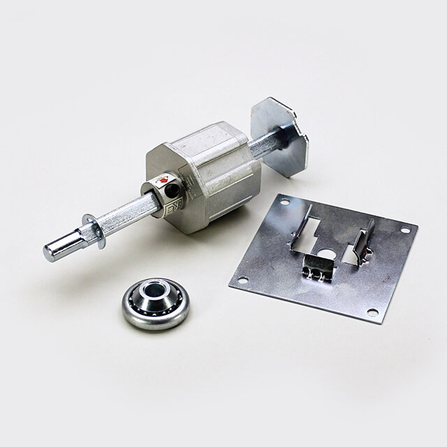 Комплект APB60AL капсула регулируемая с подшипником BB42 и суппортом SBB42/100 Алютех для рольставен, жалюзи, ворот