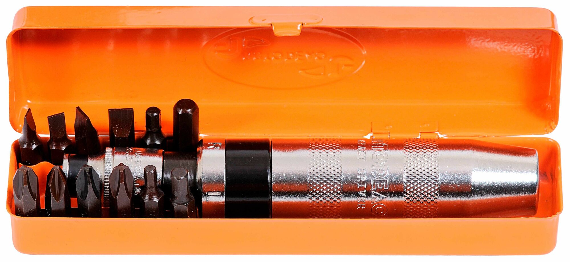 Отвертка ударная 12 насадок Автодело Professional