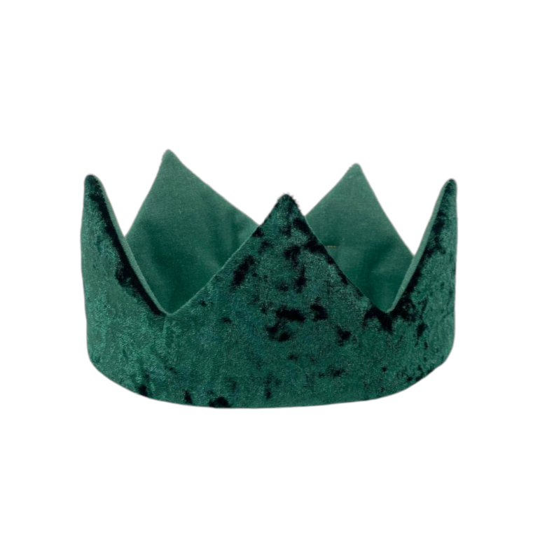 Корона бархатная «Восхищай», изумруд