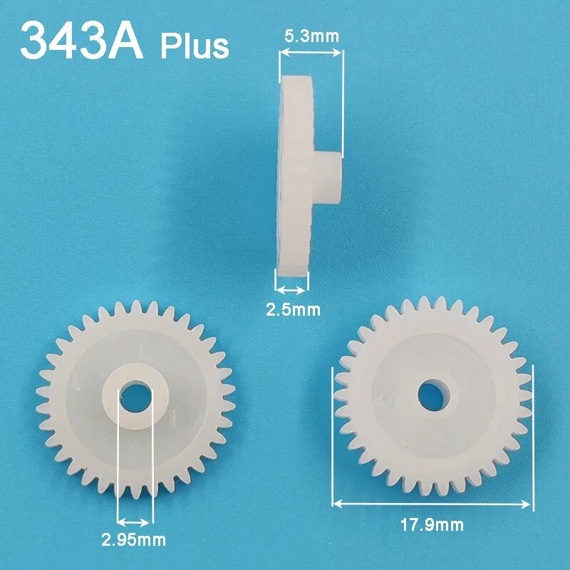 Пластиковая шестерня 34T, отверстие 343A Plus