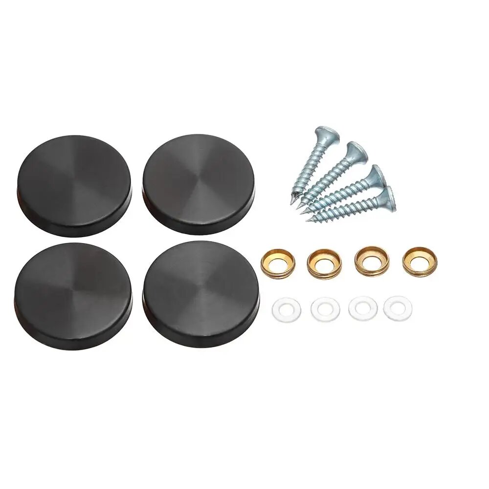 Декоративные винты из нержавеющей стали для зеркал 16mm, Black