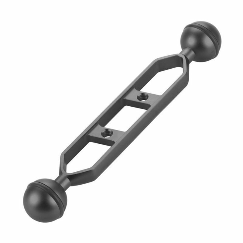 Алюминиевое оборудование для дайвинга, крепление камеры с двойным шаровым шарниром аксессуаров подводных действий