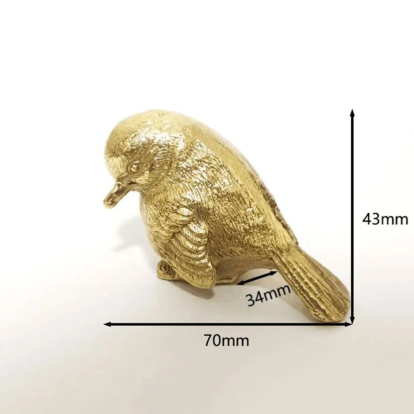 Ручки для шкафов MFYS, латунь, птичка E