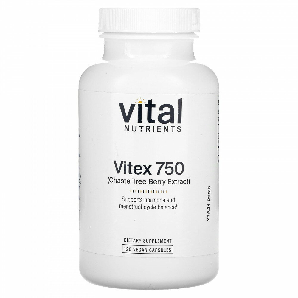 Vital Nutrients, Vitex 750, 750 мг, 120 веганских капсул
