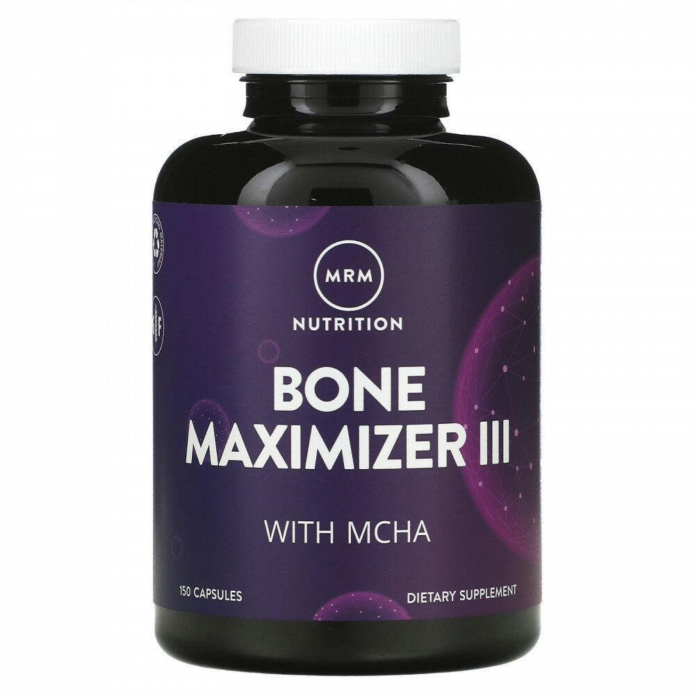 MRM Nutrition, Bone Maximizer III с микрокристаллическим гидроксиапатитом (MCHA), 150 капсул