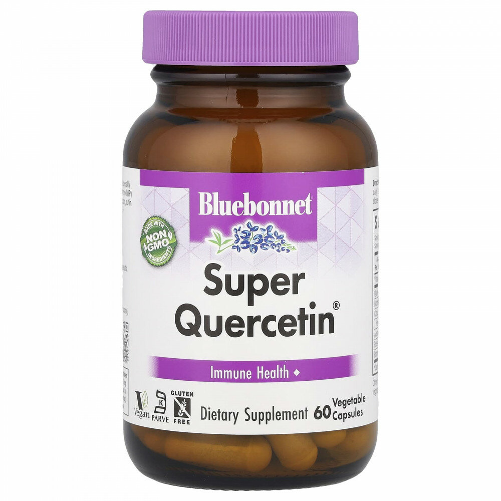 Bluebonnet Nutrition, Super Quercetin®, 60 растительных капсул