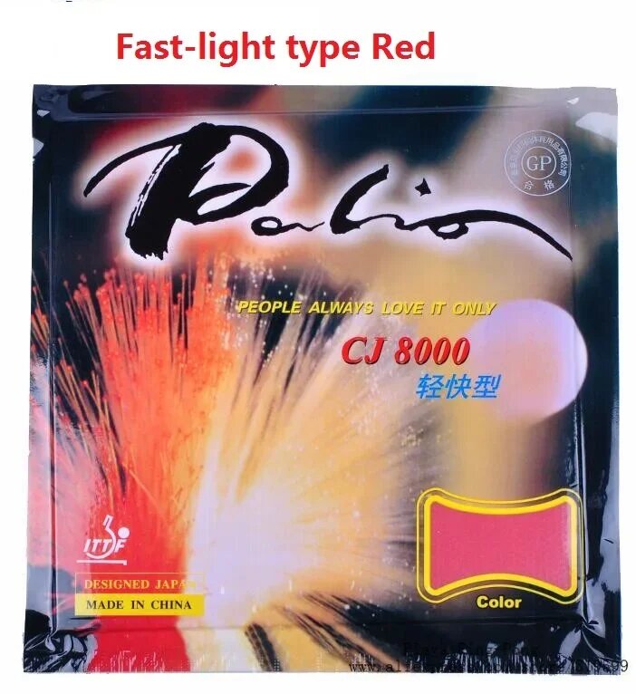Palio CJ8000 накладка для настольного тенниса, Красный, Fast light red